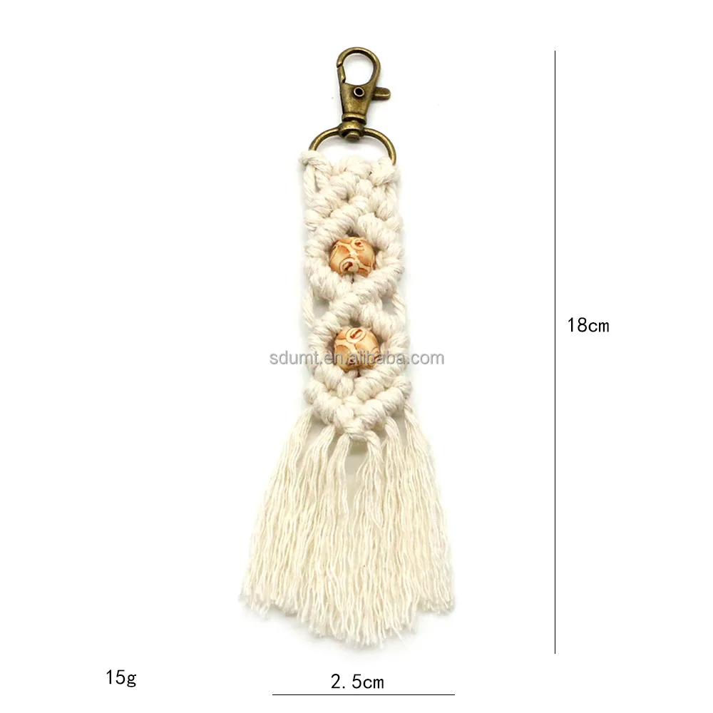 Tassel Keychain Handmade Creative Cotton Thread Keychain Pendant - Buy ...