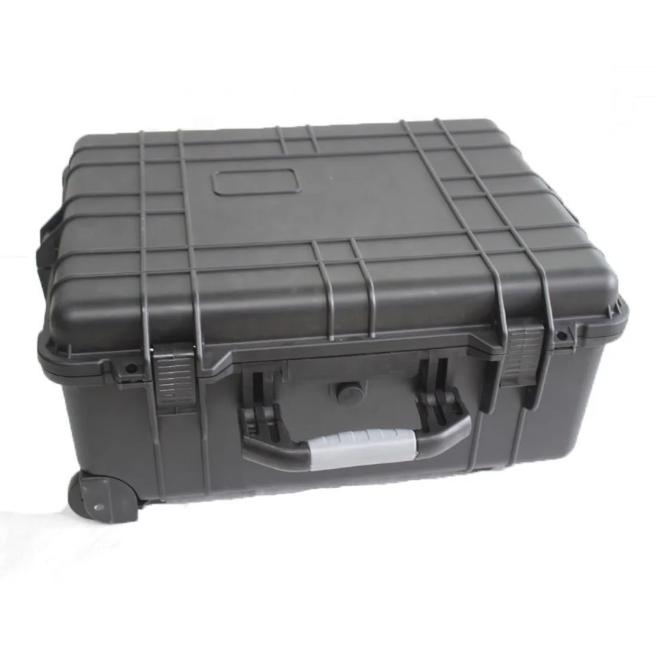 Heavy Duty Plastic Trolley Tool Box Transport Tool Container Case with ...