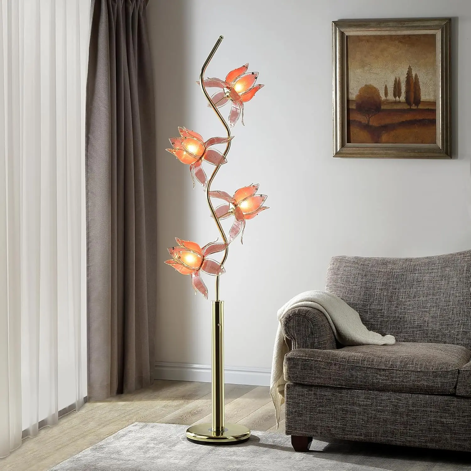 Best-selling Modern Lotus LED Table Lamp - Iron Glass Design