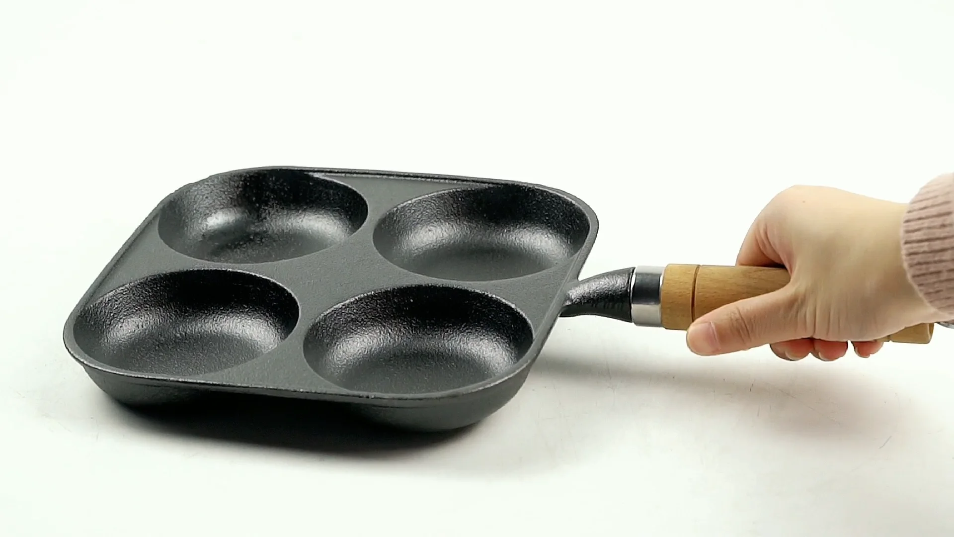 Chuihua 4 Hole Egg Square Frying Pan Pancake Pan Flat Non Stick Egg ...