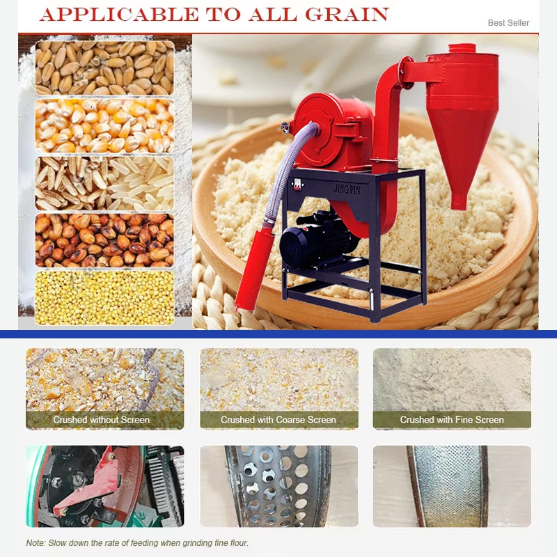 Commercial Multifunction Small Scale Roller Electric Corn Maize Milling ...