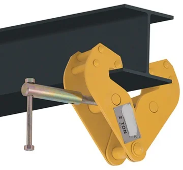 Steel Lifting I Beam Clamp For Chain Hoist With Bottom Eye 1-10t - Buy ...
