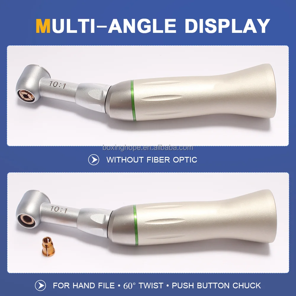 Dental 10:1 Contra Angle Hand File 90 Degree Reciprocating Rotate Head ...