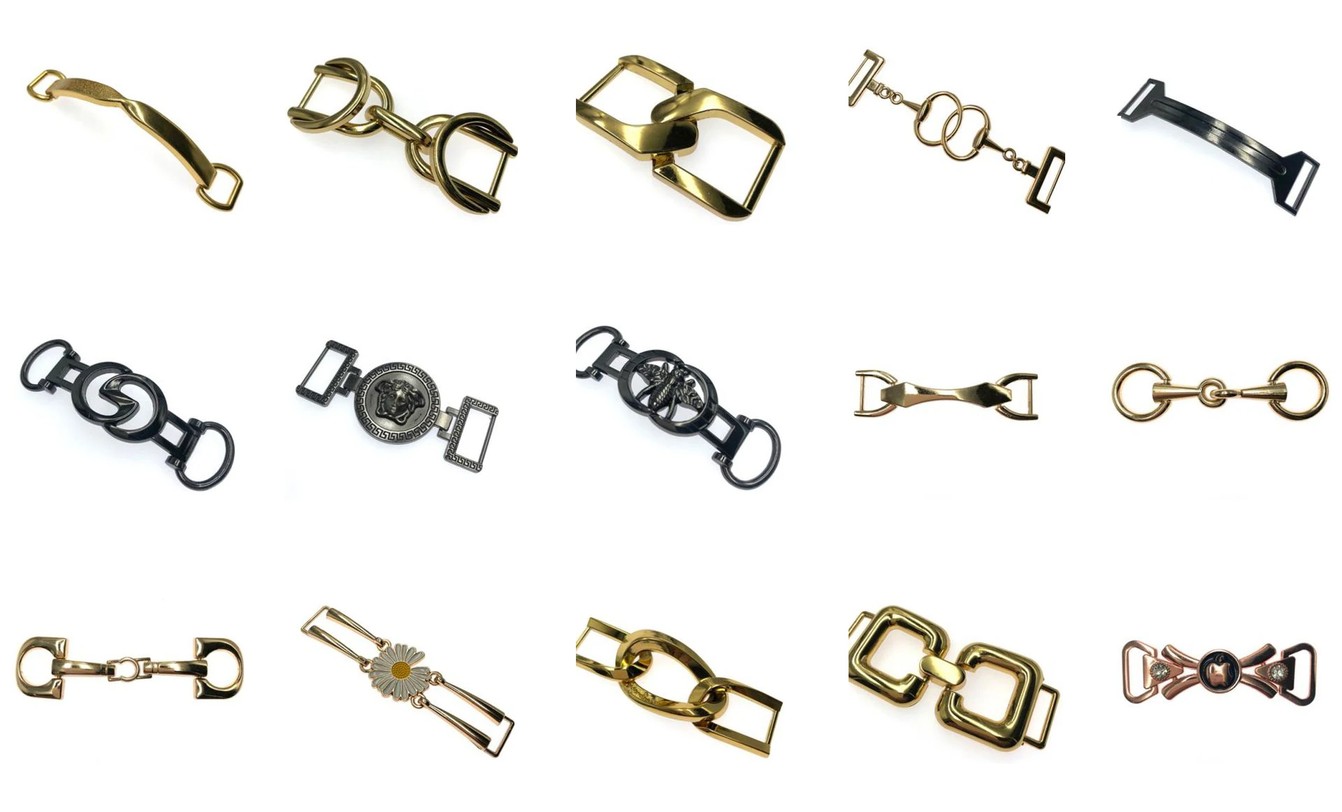 Customized Various Styles Shoes Chain Decorative Metal Shoes Buckles ...