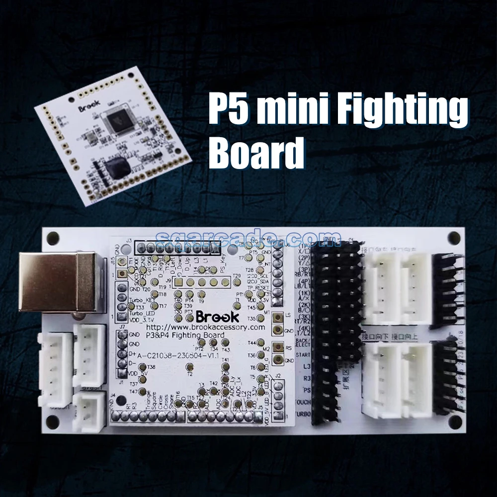 Mini Hitbox Pcb Arcade Leverless Controller Ps5 Fighting Game Encoder ...
