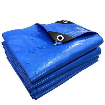 Blue Tarp Waterproof Pe Tarpaulin 12x14 Feet Medium Heavy Duty All ...
