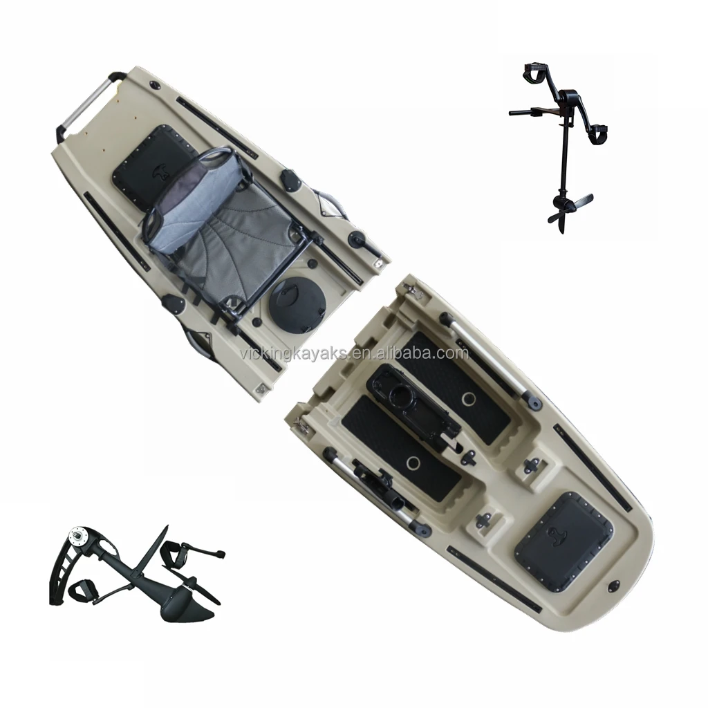 Viking 4.36M 2-Person Modular Fishing Kayak with Pedals & Electric ...