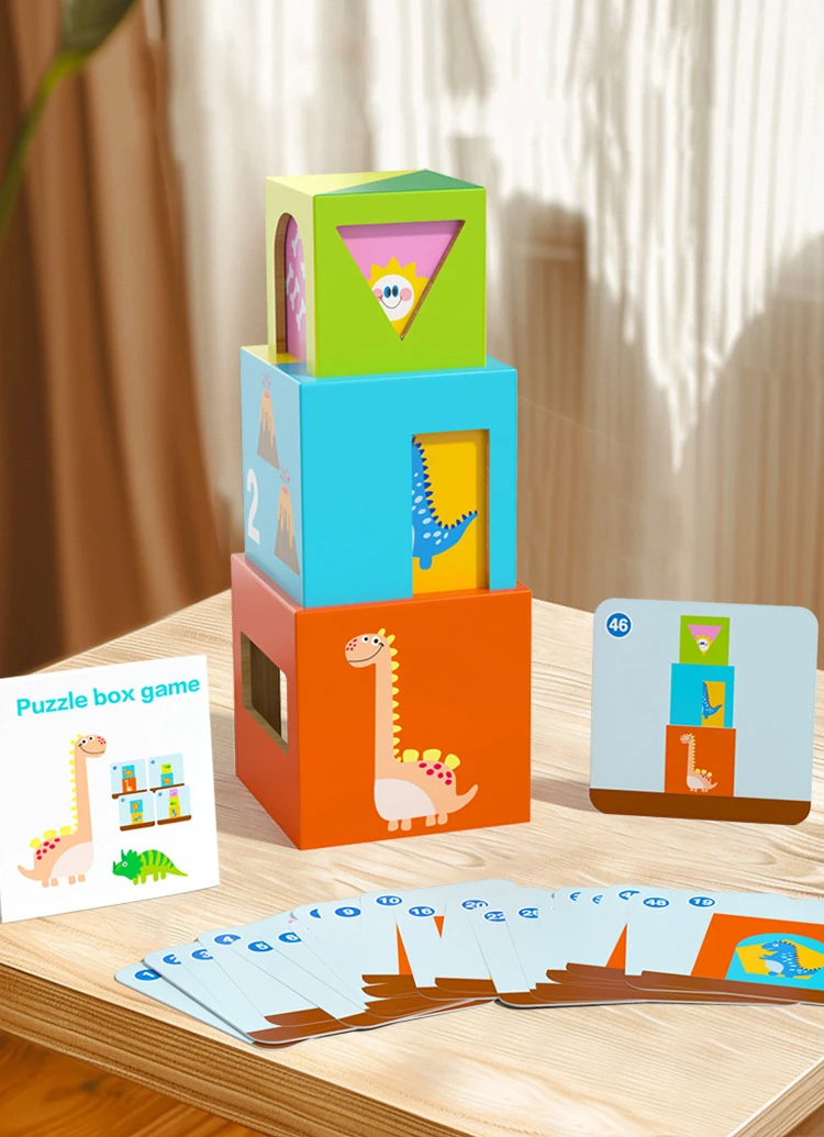 5 Activity Stackers Number Blocks & Counting Nesting Boxes Puzzle Games ...