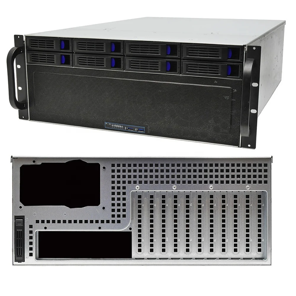 4U 5GPU case Support Supermicro Asus 5GPU MB like X11DPG X9DRG-QF etc ...