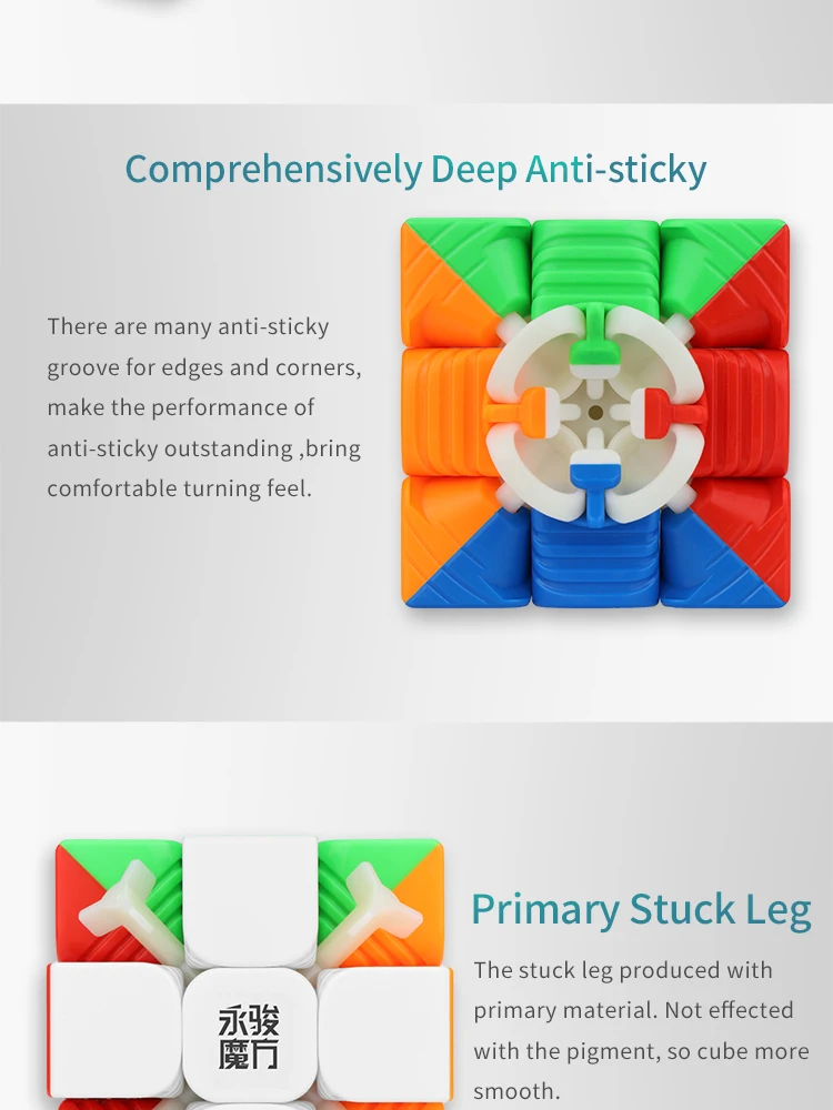 Yongjun Yj Yulong V2m 3x3x3 Magnetic Magic Speed Cube Puzzle - Buy ...