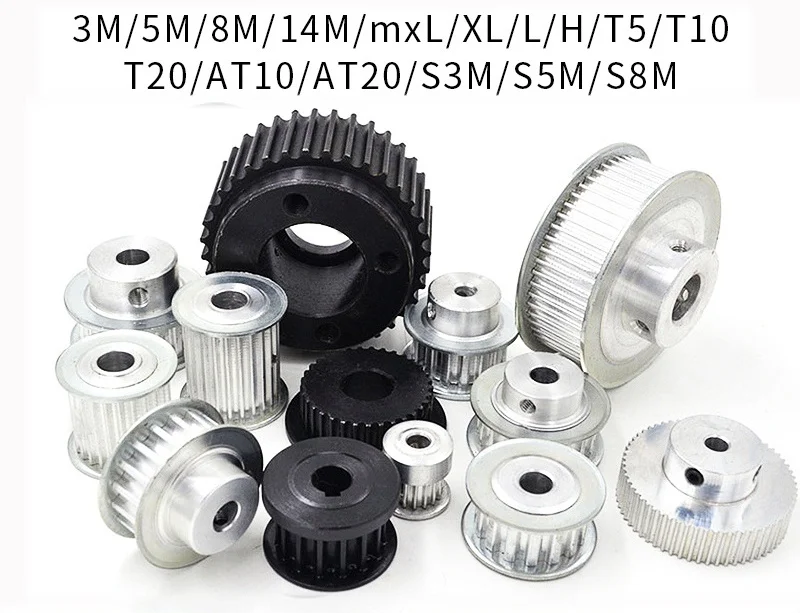 High Precision Aluminum Timing Pulley Htd 3m 5m 8m 14m Toothed ...