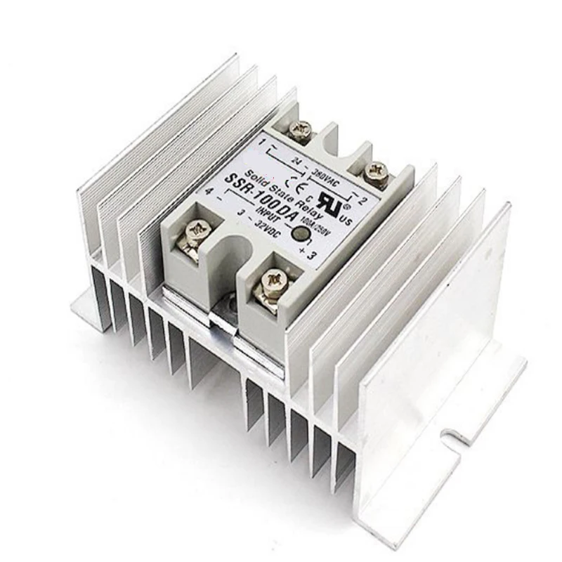 Single Phase Solid State Relay SSR Regulator Base Plate Aluminum M-type ...