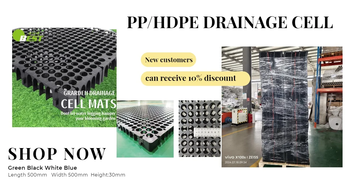 15mm 30mm Plastic Drainage Cell Drainage Plates for Artificial Grass ...