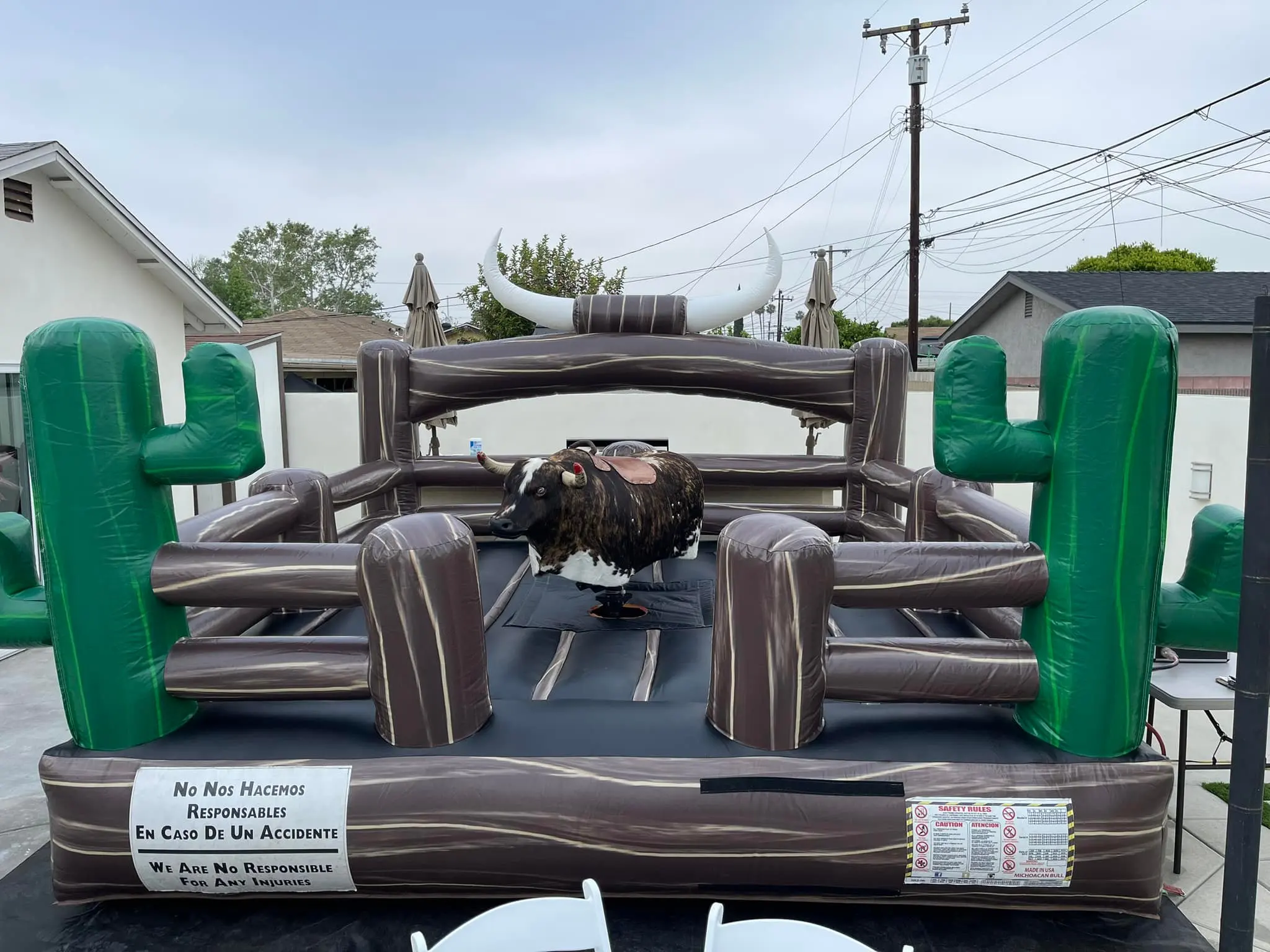 Inflatable Mechanical Rodeo Bull for Adults - Fun & Thrill