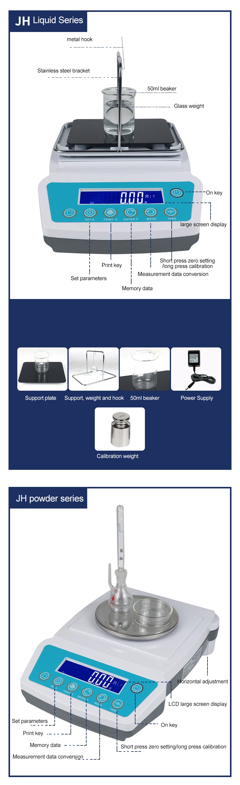 Gold Purity Tester - Precious Metal Density Meter JH300A