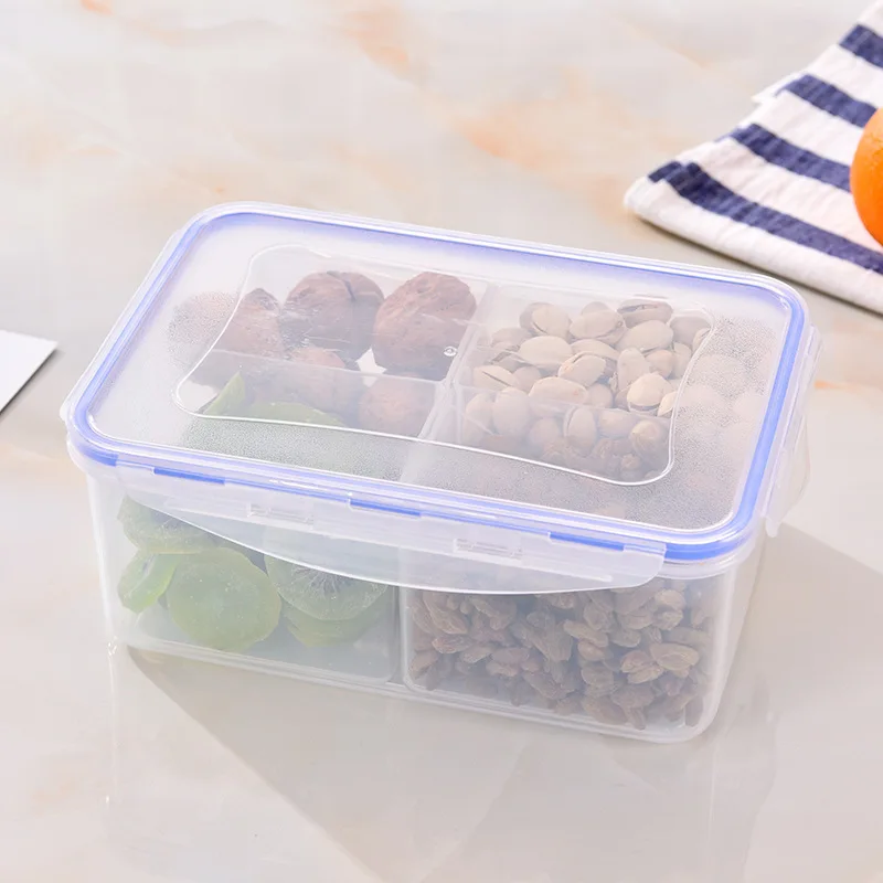 Newest Plastic Food Containers Divided Lunchable Containers with Lids ...
