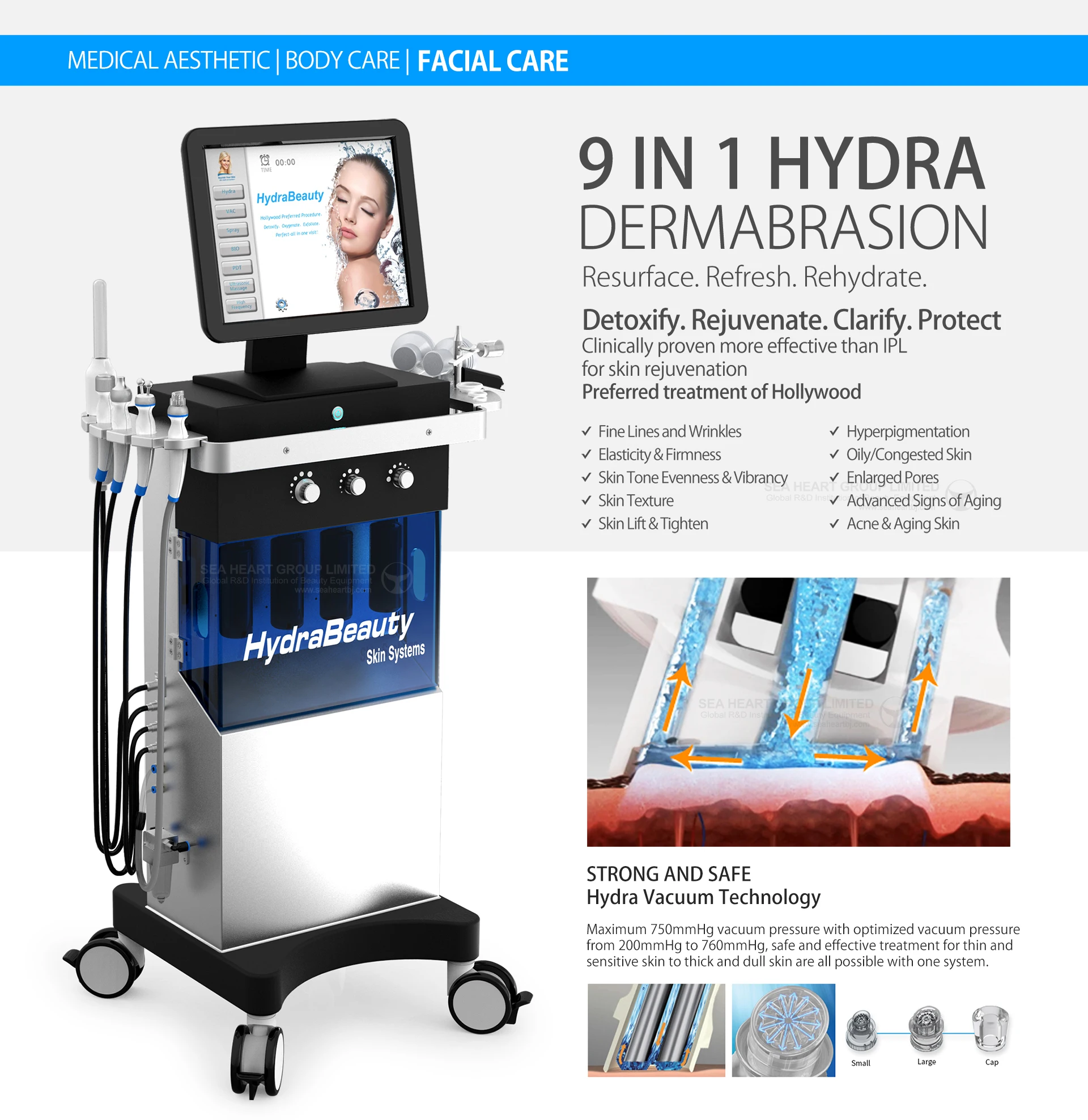 Hydra master-máquina de dermoabrasión facial 10 en 1, analizador de ...