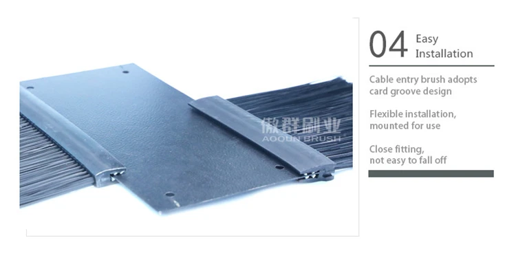 19" Rack Accessories Server Rack Cable Management Brush Strip - Buy 19 ...