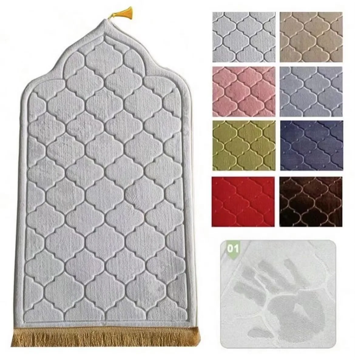 Wholesale Tassel Mosque Praying Mat Rug Blanket Tapis