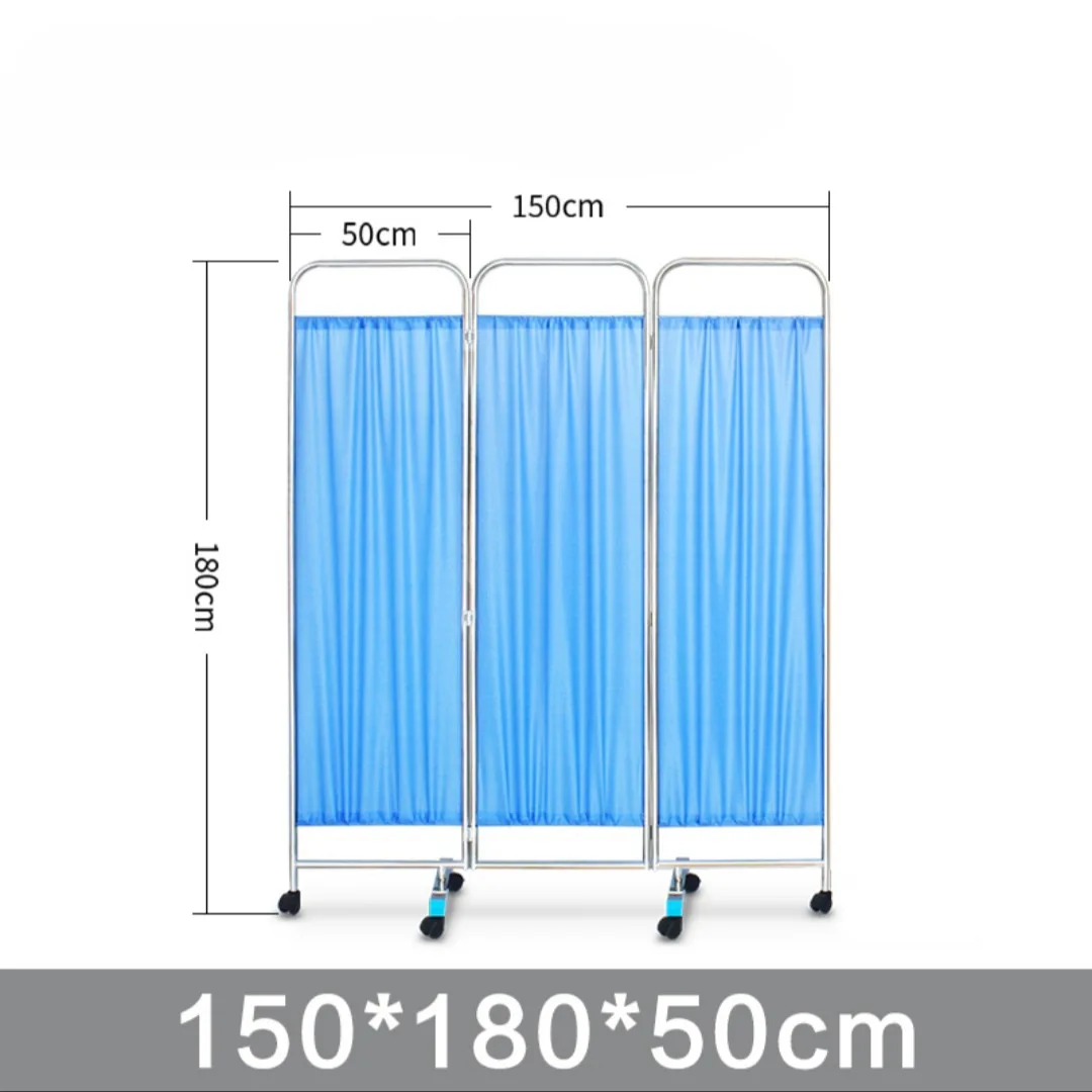 Hospital Ward Screen With Wheels Room Divider Hospital Bedside Screen ...