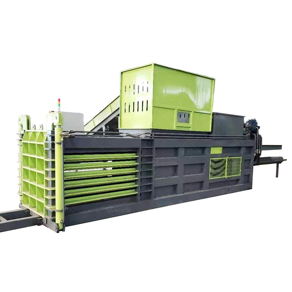 Semi Auto Hydraulic Power Horizontal Waste Carton Baler Stainless Steel ...