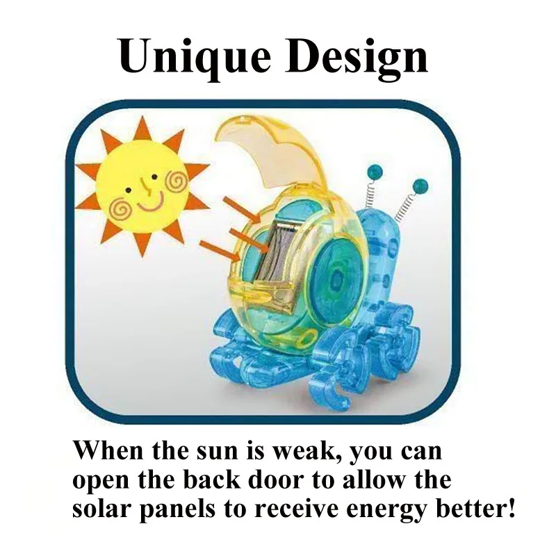 Science Kit Solar Panel Toy Solar Snail Learning STEM Toys