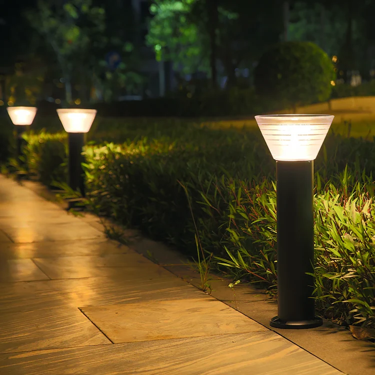 둥근 3000k 태양 Led 볼러드 빛 3w 알루미늄 정원 잔디밭 램프 Buy Ik08 Ip65 3w 라운드 Led 솔라