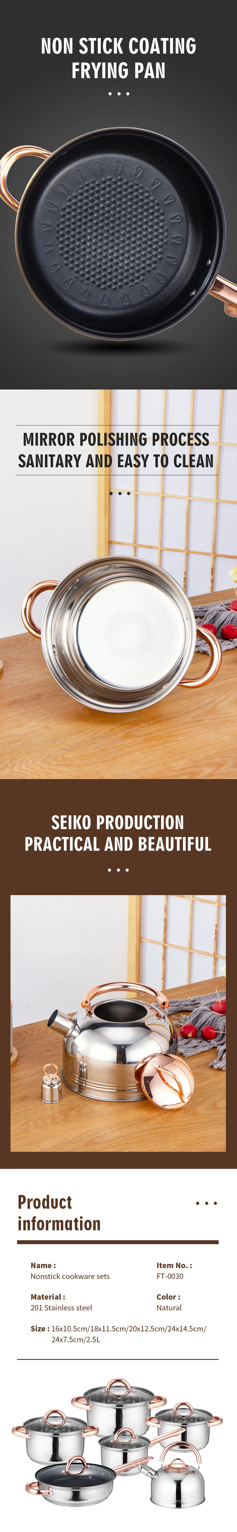 Direct Factory Sale High Quality 12-Pcs Stainless Steel Kitchen Pot Set ...