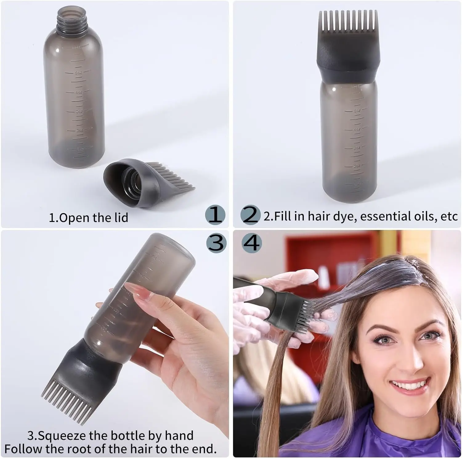 Wholesale Hair Oil Comb Root Comb Applicator Hairdressing Tools Hair ...