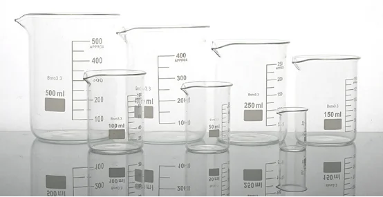 pyrex 250ml 1000ml 2000ml Quartz Measuring 100ml Low Form Glass Beaker ...