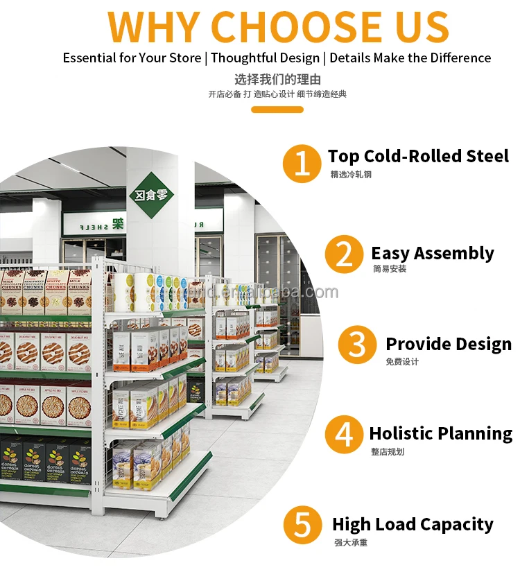 Metal Gondola Large Scale Supermarket Shelves, Department Stores ...