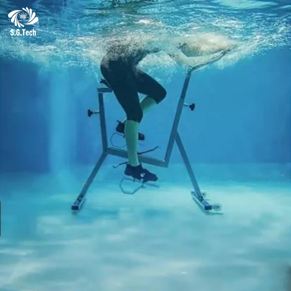 Water Crown Underwater Bicycle - Stainless Steel Pool Accessory