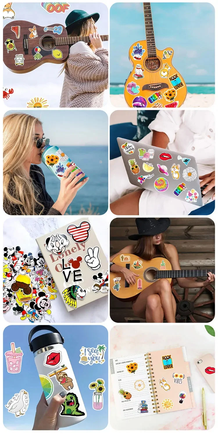Custom Cartoon Stickers For Kids Teens Adult Vinyl Waterproof Cute ...