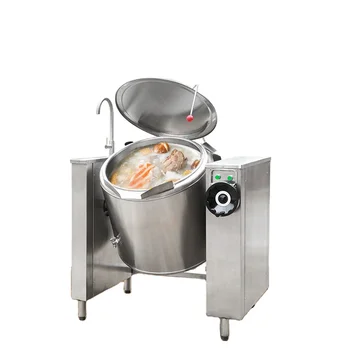 Indirect Heating Industrial Tilting Soup Kettle Cooker Milk Boilie ...