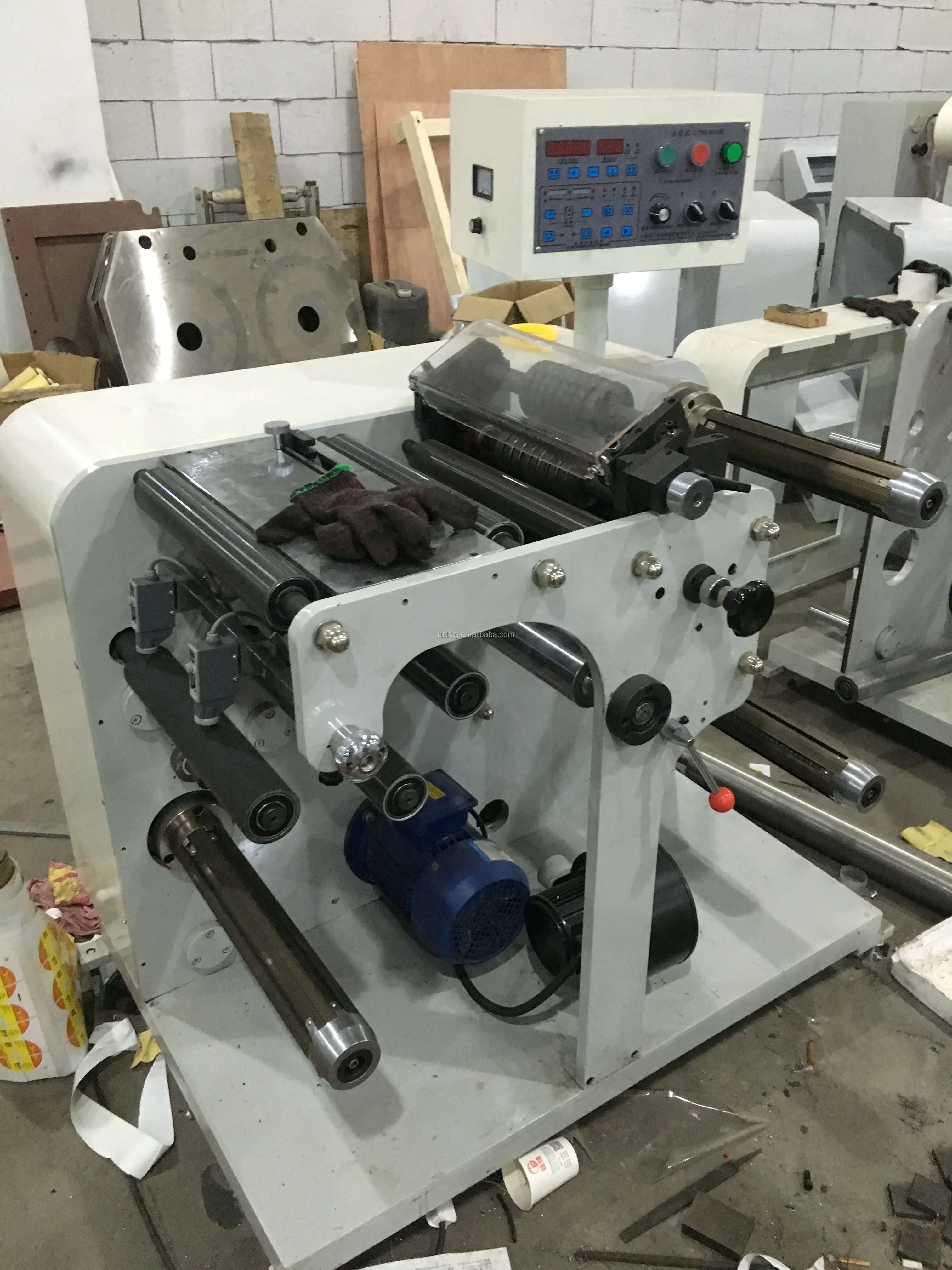Rtfq-320 Adhesive Label Paper Slitter Mini Slitting Rewinding Machine ...