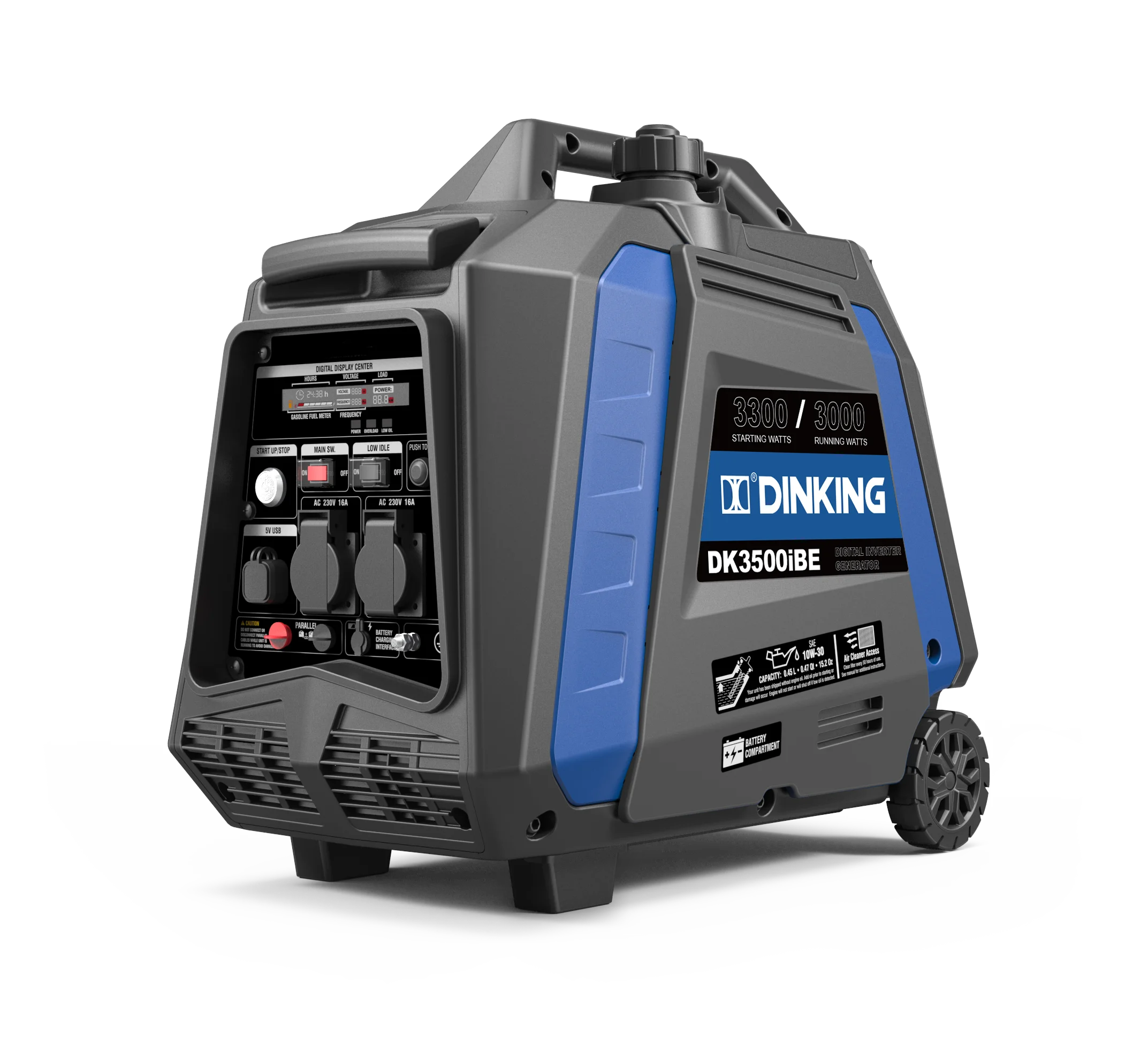 Dinking 3.3kw Portable Small Gasoline Inverter Generator Dk-3500ibe ...