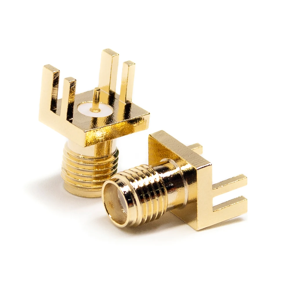 Microwave Connector 2.92mm Female Connector Edge Mount For Pcb Sma Male ...