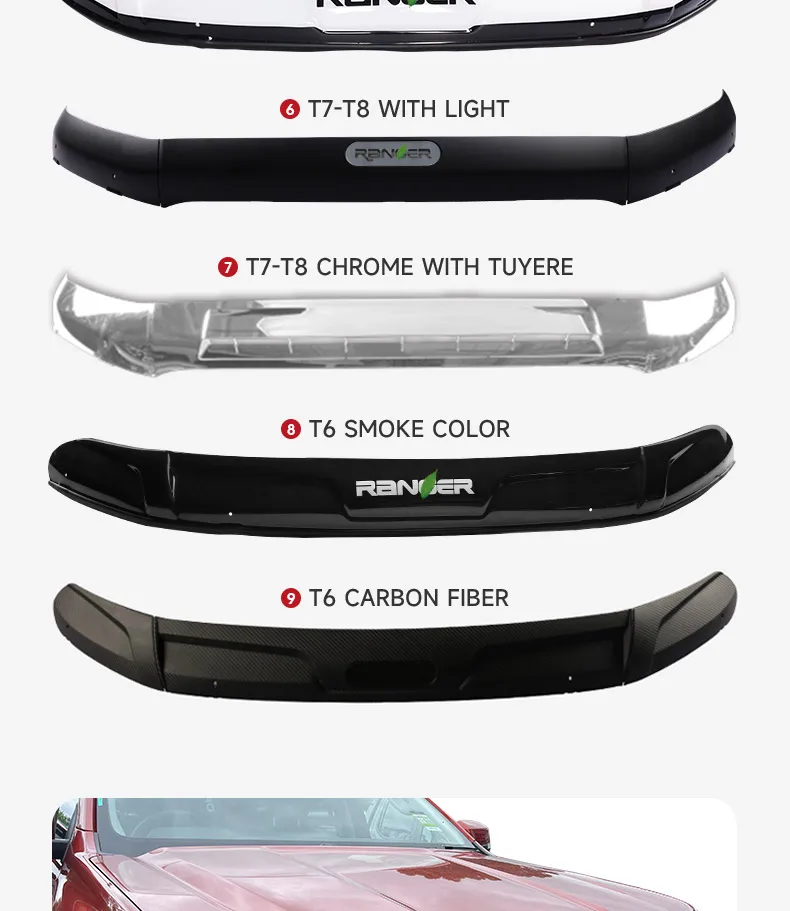 Auto Off-road Bonnet Guard Protection Front Scoop Cover Roof ...