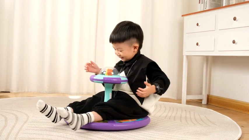 Dinosaur Space Spinning Stool Sit And Spin Toy 360 Degree Spin Activity ...