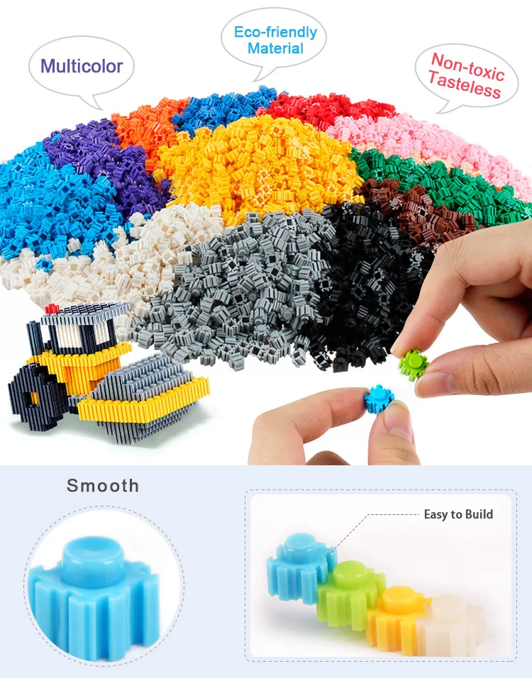 Sweet Bear Pixel Art Puzzle Bricks - 42 Colors & Creativity
