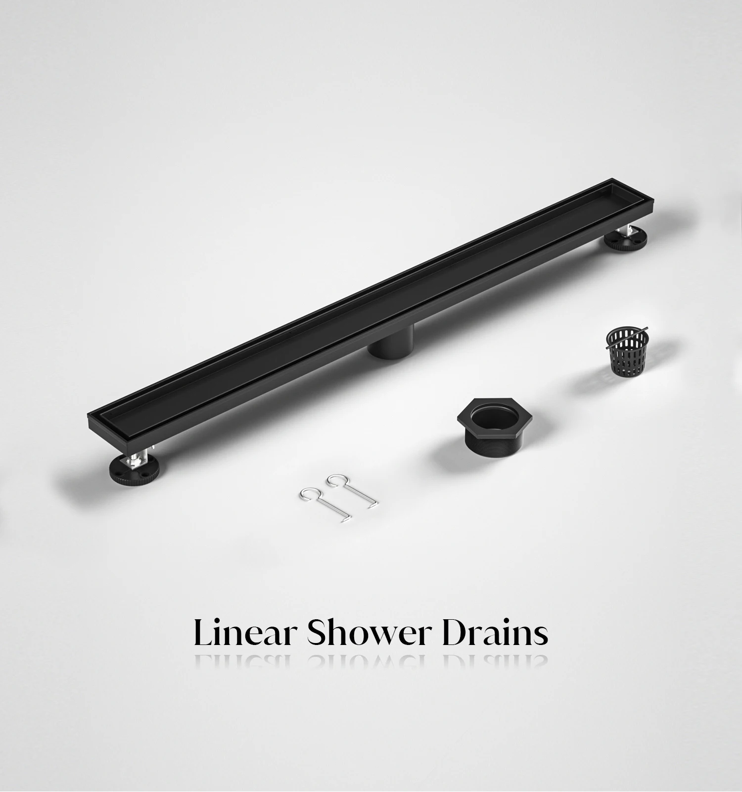 Most Popular Tile Insert Invisible Bathroom Shower Drain 40" Long Floor ...
