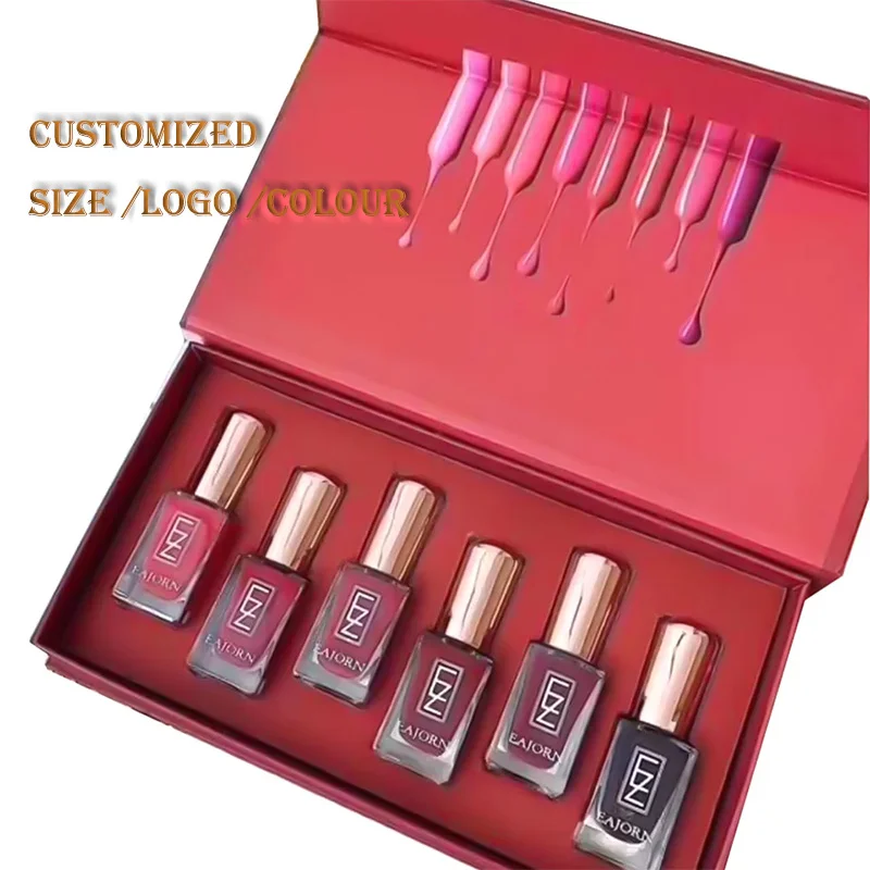 Luxury Paper Empty Gel Nail Care Bottle Packaging Box Set Nail Polish ...