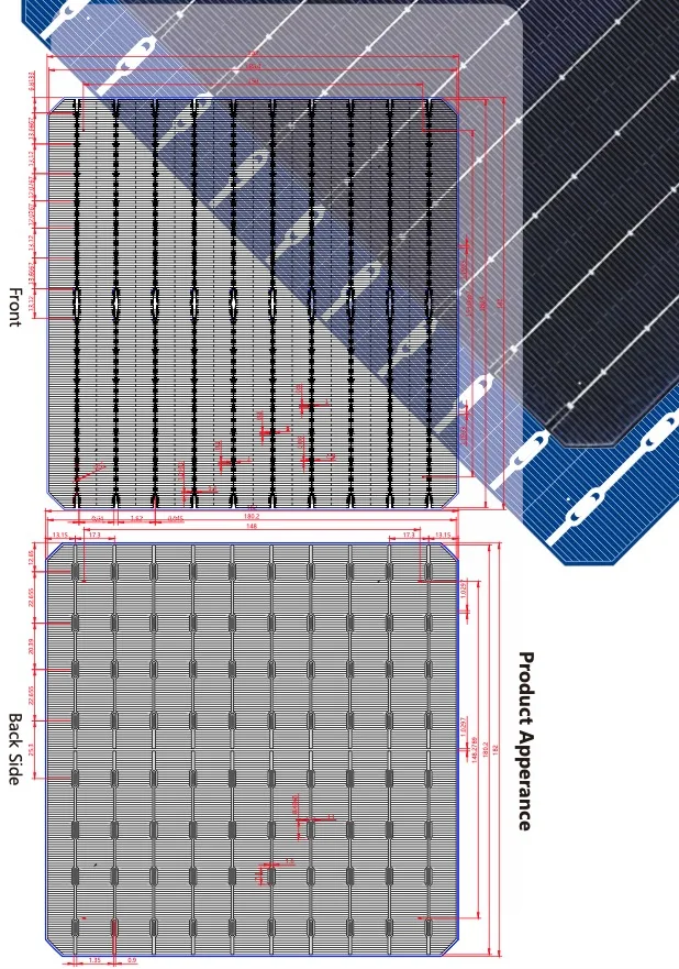 9BB 10BB Solar Panel Cells - High Efficiency Photovoltaics