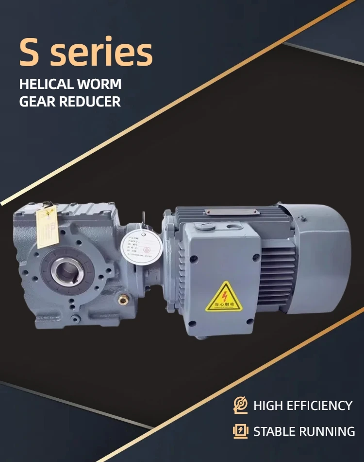 Large Torque Reductor Helical Worm Gear Motor Gear Box Reduction ...