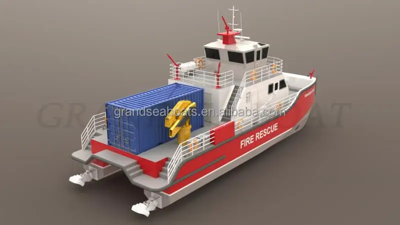 Grandsea 70ft Aluminium Catamaran - Inboard Engine Rescue Boat