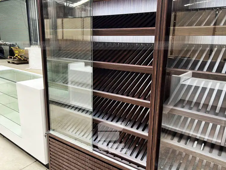 OEM Popular Cigar Retail Shop Design LED Tobacco Display Case Cigar ...