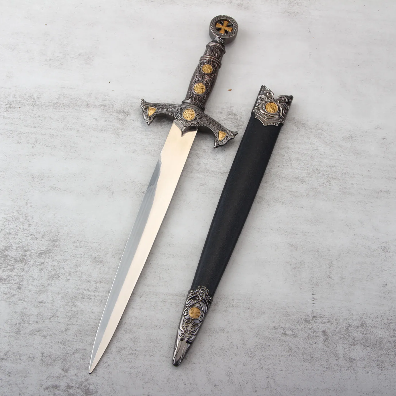 High Quality Crusader Miniature Sword Medieval Knight Cosplay ...