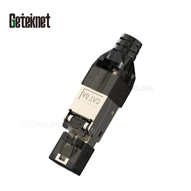 Connecteur RJ45 Cat6a Cat7 Prise modulaire sans outil blindée Cat 6a 7 ...