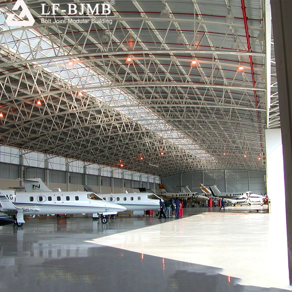 High Quality Steel Structure Airplane Hangar Shed Space Frame