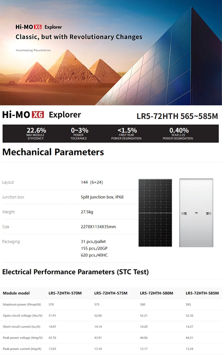 Longi Himo X6 High Efficiency Longi Solar Panel 550w 560w 565w 570w ...